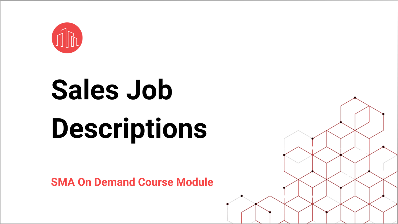 Sales Job Descriptions - Sales Management Association