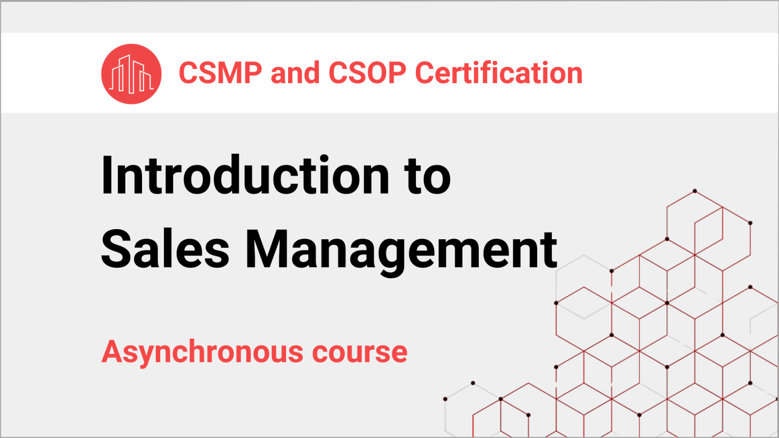 Introduction to Sales Management - Sales Management Association