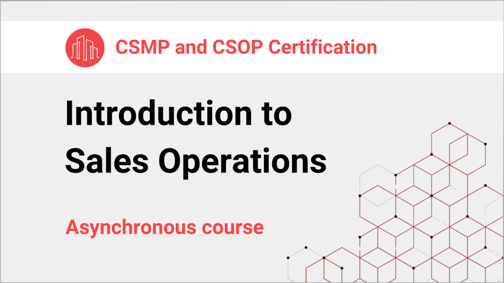 Introduction to Sales Operations - Sales Management Association